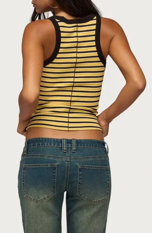 EDIKTED Energy Stripe Rib Tank
