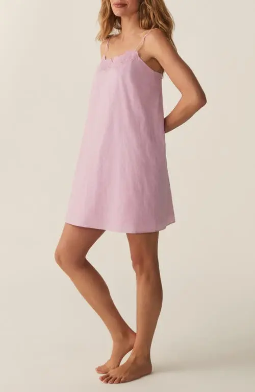 PETITE PLUME Fleur Cotton Voile Slip Nightgown