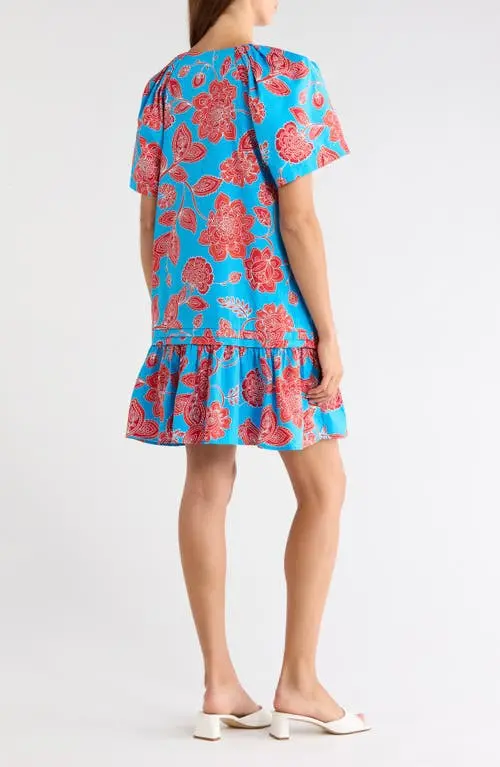 SUGARLIPS Ripon Floral Seruma Drop Waist Shift Dress