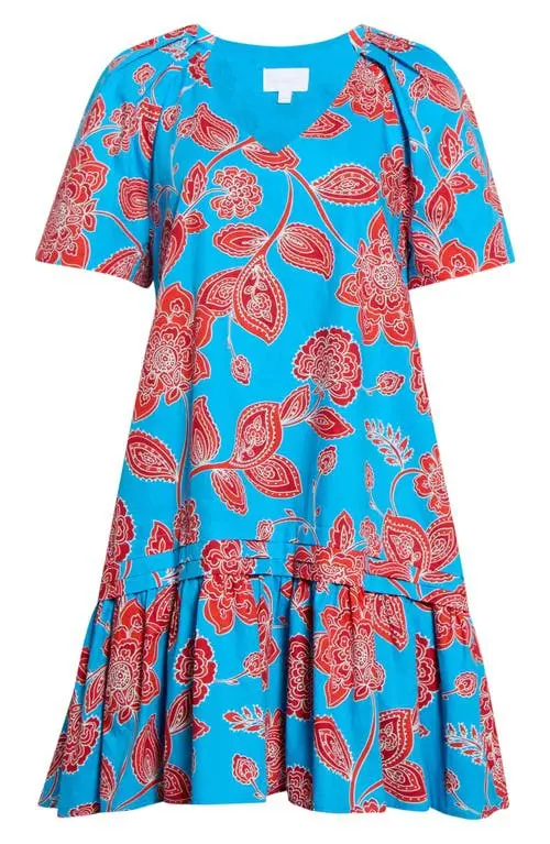 SUGARLIPS Ripon Floral Seruma Drop Waist Shift Dress