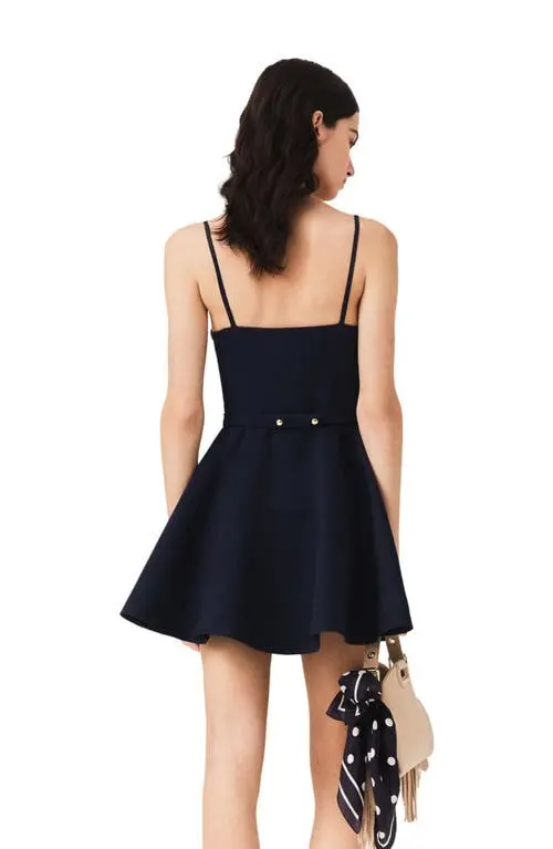 Maje Flared Dress With Straps