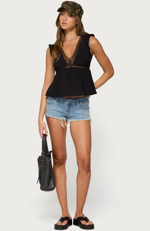 EDIKTED Meadow Cotton Lace Top