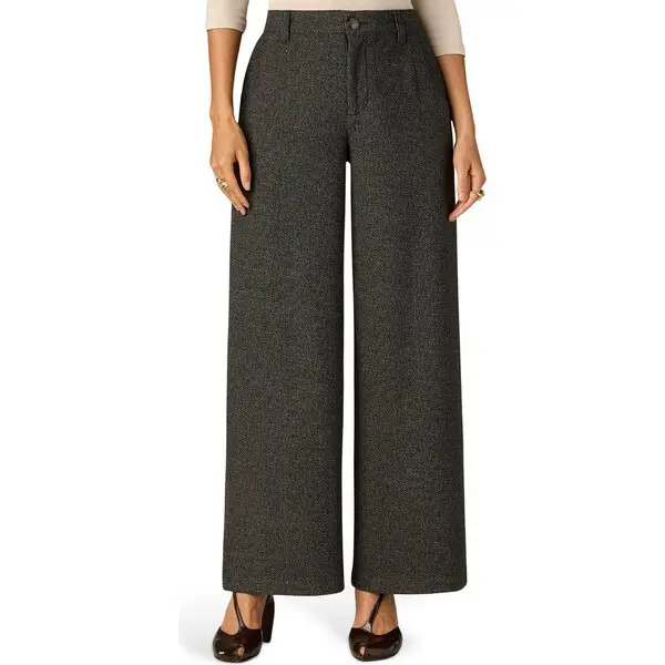 Wit & Wisdom Whitney Skyrise Wide Leg Pants - Black/birch
