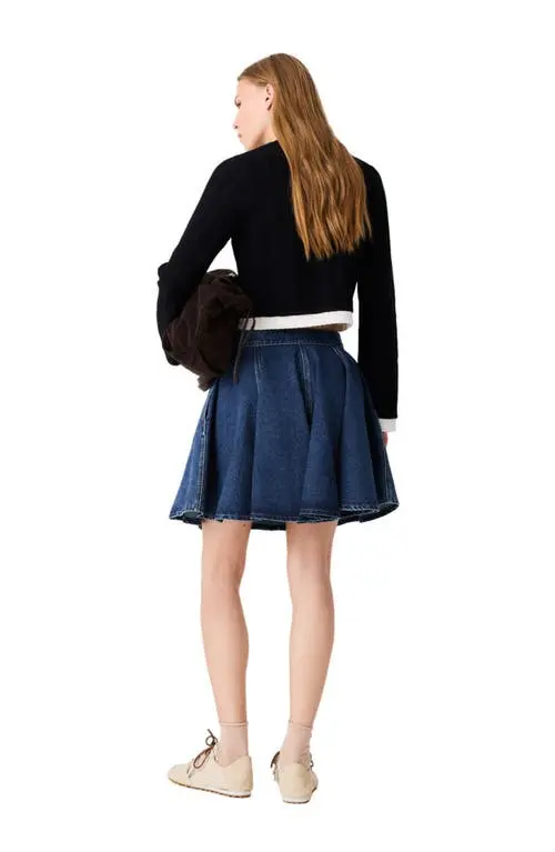Maje Cardigan With Contrast Band