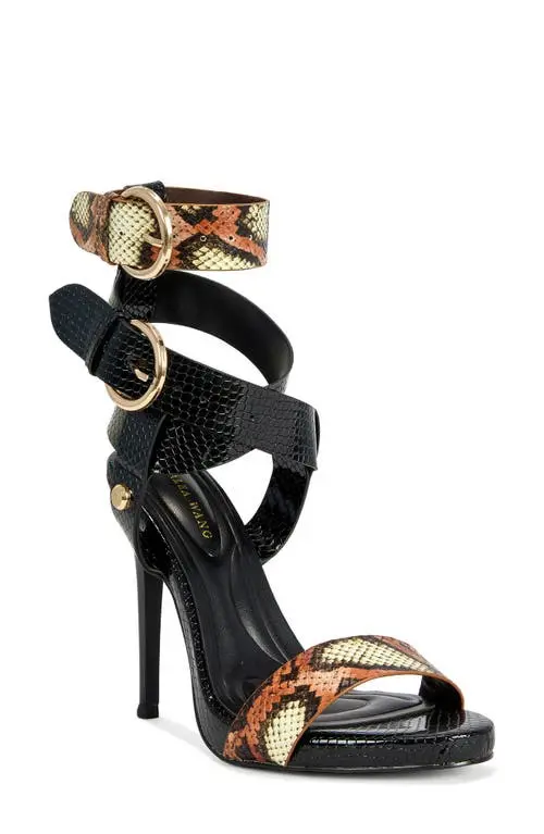 AZALEA WANG Kandinsky Faux Leather Sandal