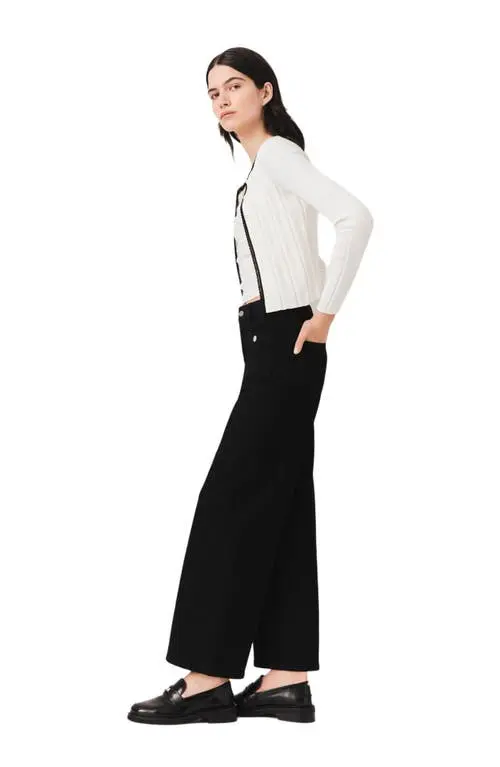 Maje Pointelle Knit Twinset