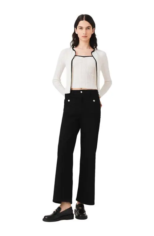 Maje Pointelle Knit Twinset