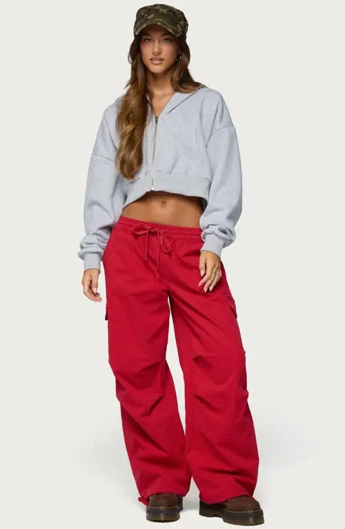 EDIKTED Paskal Twill Baggy Parachute Pants