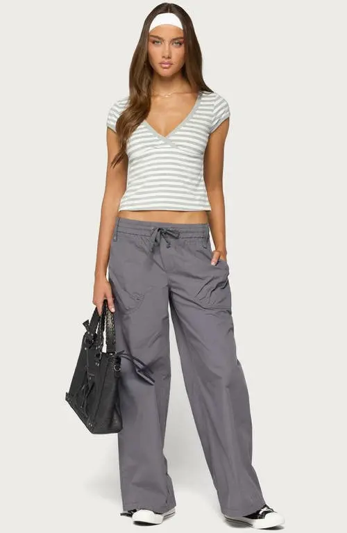EDIKTED Kathleen Oversized Cotton Cargo Pants