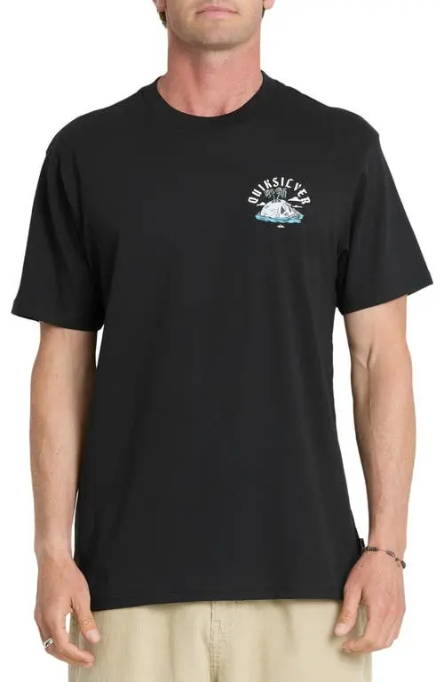 Quiksilver Skull Rock Graphic T-shirt - Black