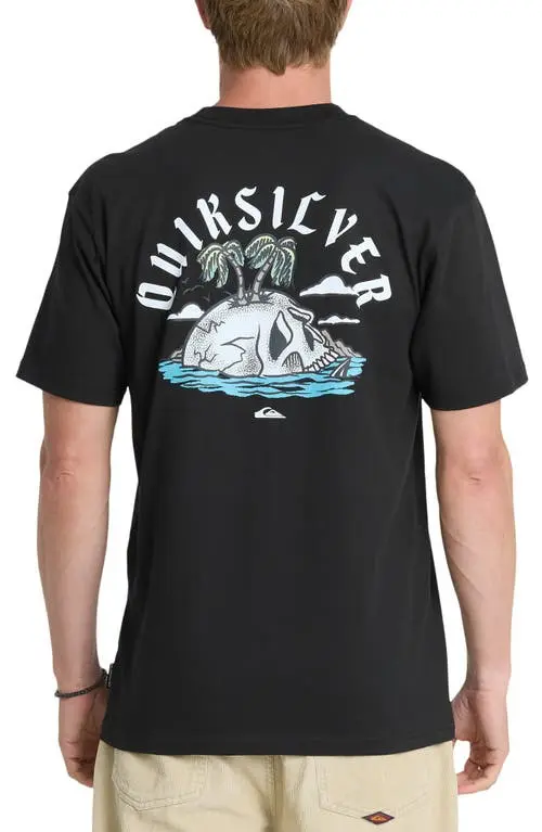 Quiksilver Skull Rock Graphic T-shirt - Black