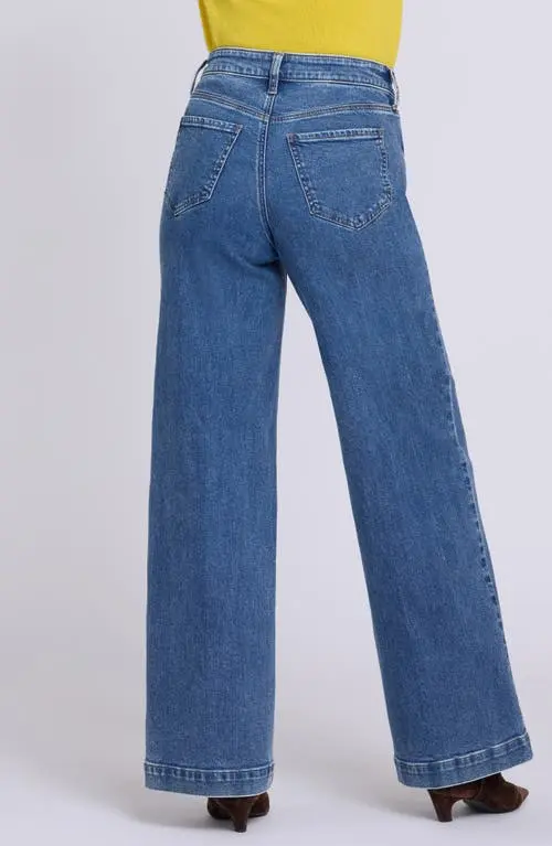 NYDJ Teresa High Waist Wide Leg Jeans - Burnet