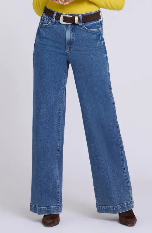 NYDJ Teresa High Waist Wide Leg Jeans - Burnet