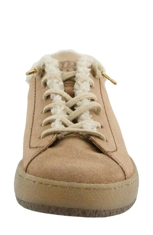 Paul Green Fletcher Leather & Faux Shearling Sneaker