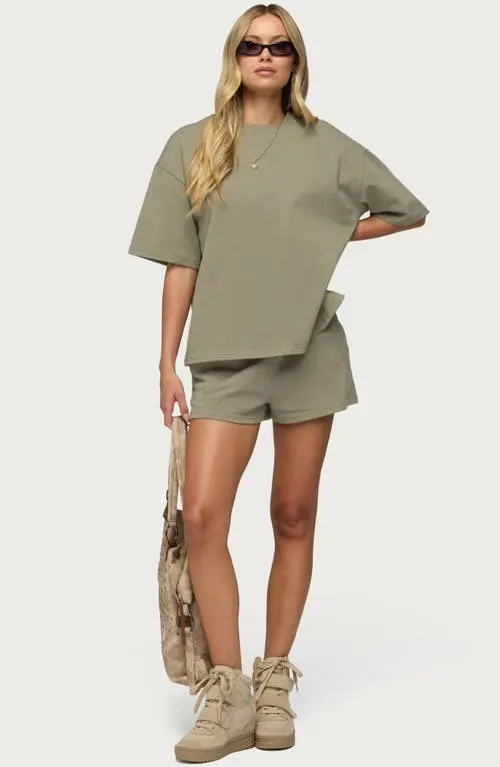 EDIKTED Cecilia Cotton Low Rise Shorts