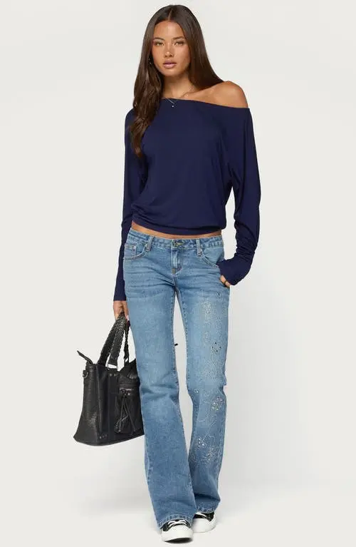 EDIKTED Pazzy Off The Shoulder Top