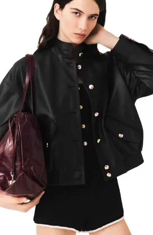 Maje Leather Jacket