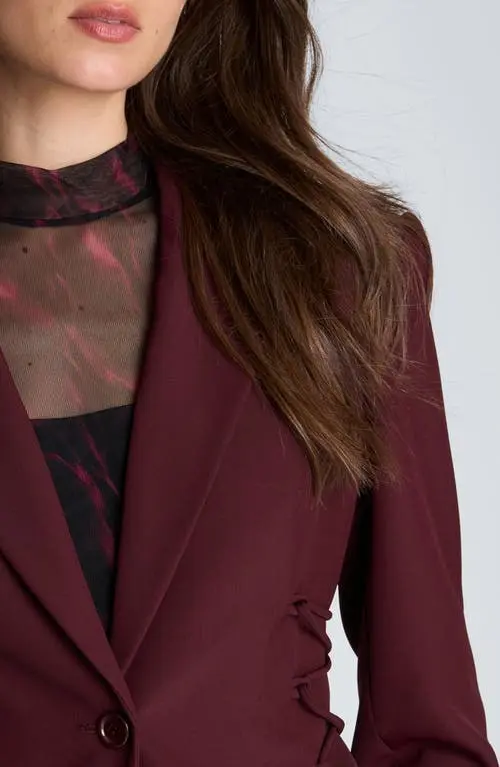 KENNETH COLE One-button Blazer With Lace Detail - Sugar Beet