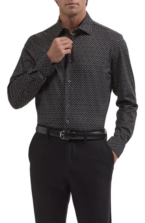 Bugatchi James Ooohcotton® Button-up Shirt - Black