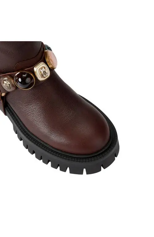 Kurt Geiger Loulou Harness Biker Boots