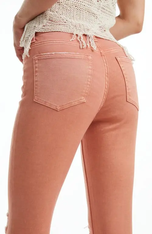 BAYEAS Frayed High Waist Crop Flare Jeans