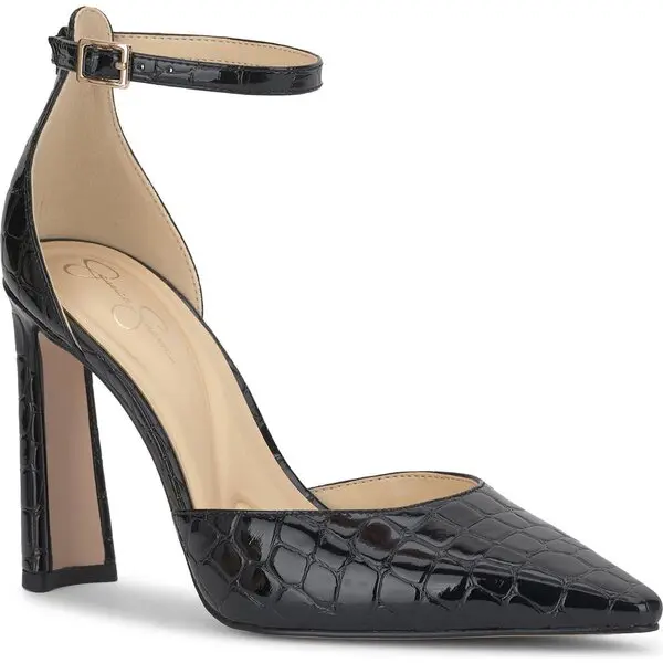 Jessica Simpson Kelusa Ankle Strap Pump - Black