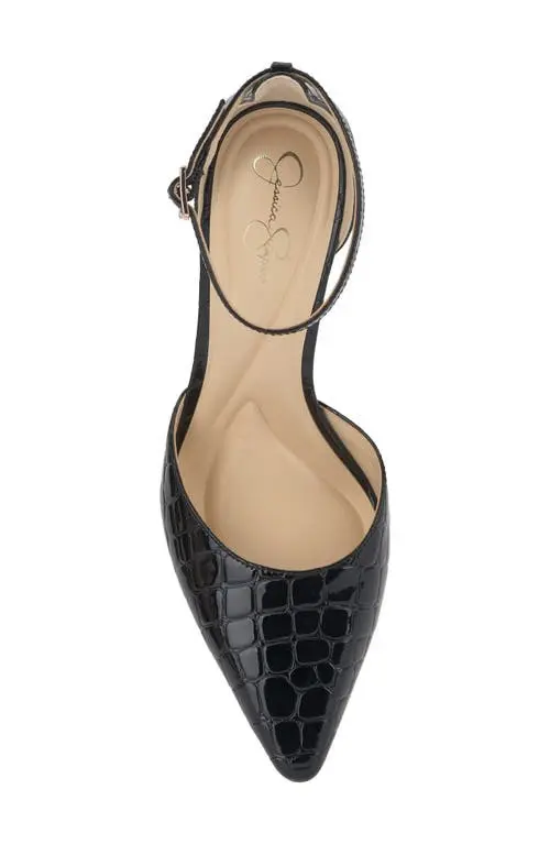 Jessica Simpson Kelusa Ankle Strap Pump - Black