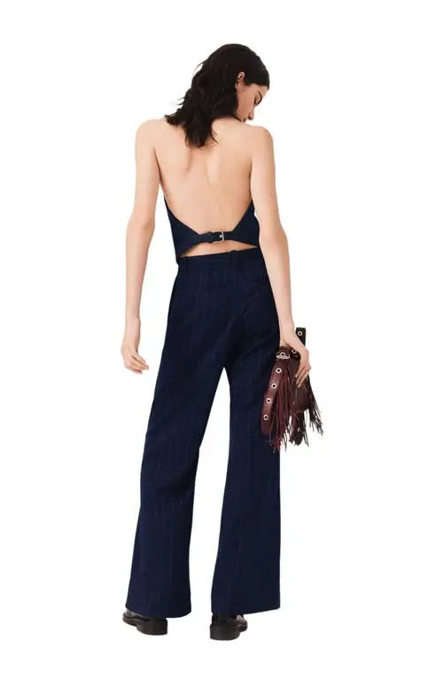 Maje Tailored Waistcoat - Navy