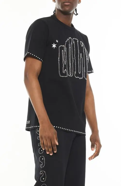 CULT OF INDIVIDUALITY El Alfa Studded Graphic T-shirt