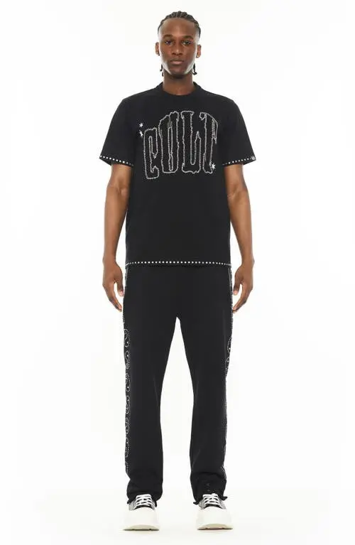 CULT OF INDIVIDUALITY El Alfa Studded Graphic T-shirt