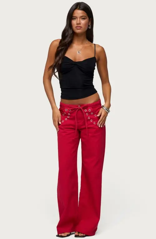 EDIKTED Pyper Twisted Twist Front Camisole