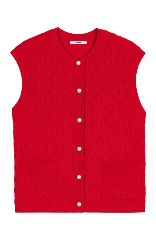 Maje Sleeveless Knit Top