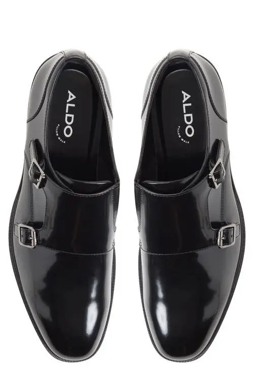 Aldo Lowry Leather Double Monk Strap Shoe