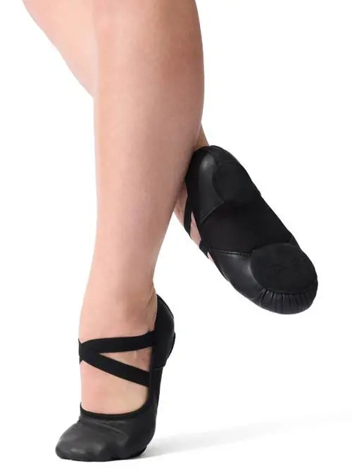 CAPEZIO Hanami Leather Ballet Shoe - Black