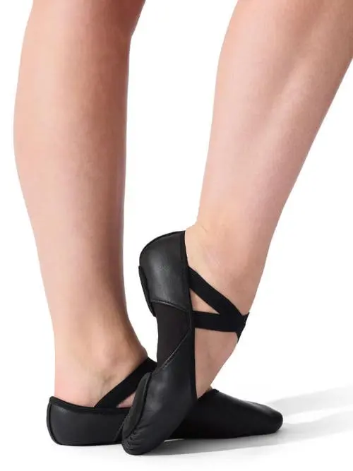 CAPEZIO Hanami Leather Ballet Shoe - Black