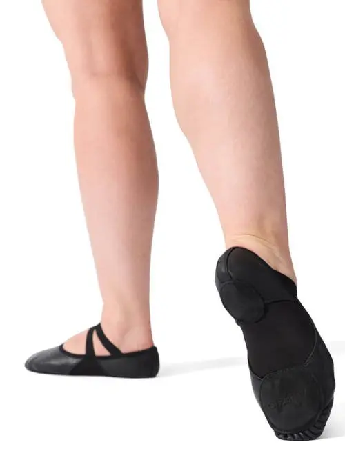 CAPEZIO Hanami Leather Ballet Shoe - Black