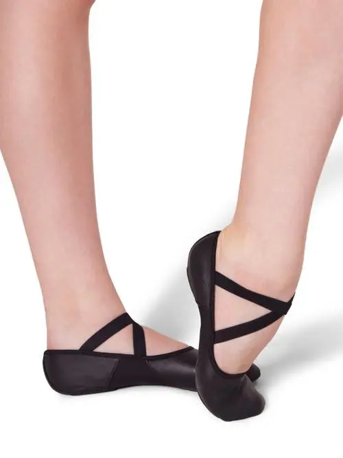 CAPEZIO Hanami Leather Ballet Shoe - Black