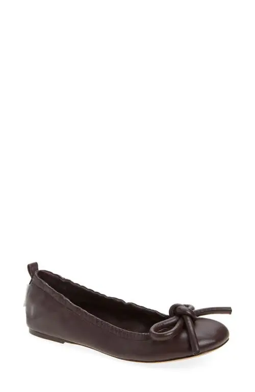 Marc Jacobs The Bow Lace-up Ballerina Flat - Fondant