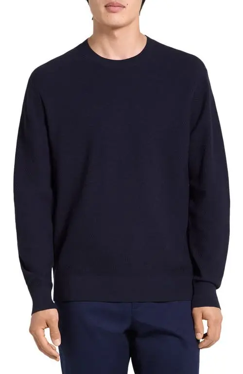 Theory Riland Crewneck Sweater - Baltic