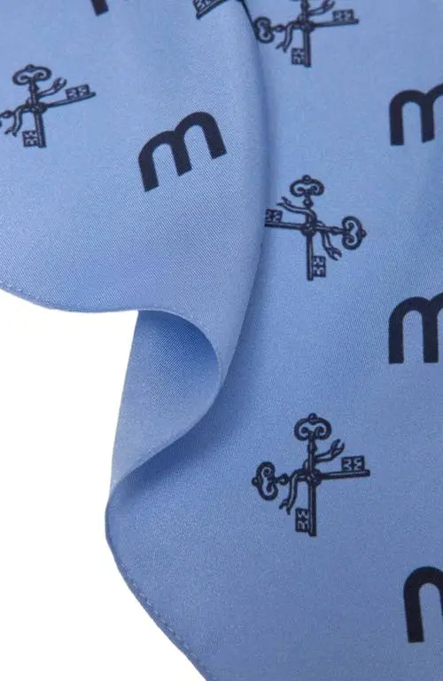 Maje Equestrian Motif Silk Scarf