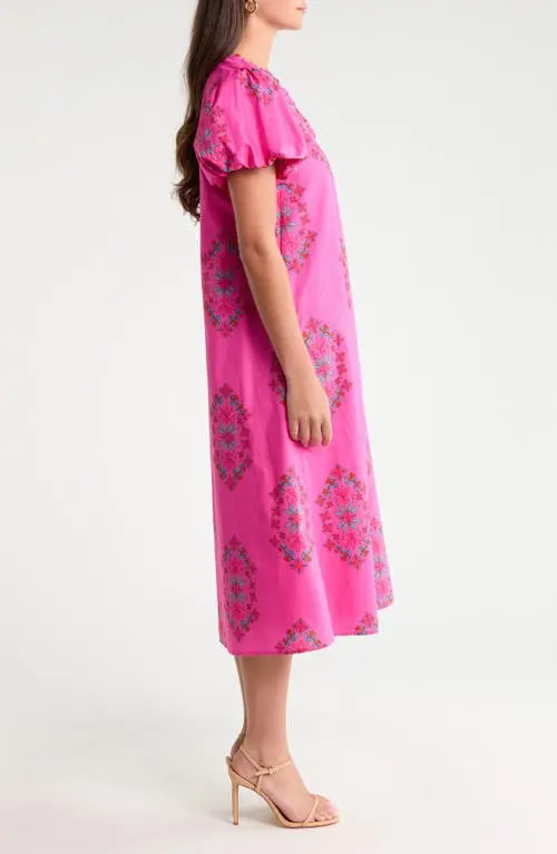 SUGARLIPS Mikey Placed Print Cotton Dress
