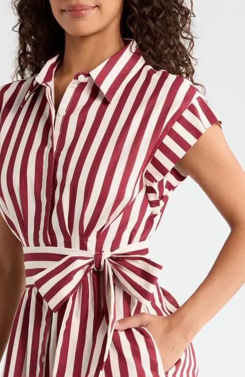 SUGARLIPS Samera Stripe Cotton Mini Dress