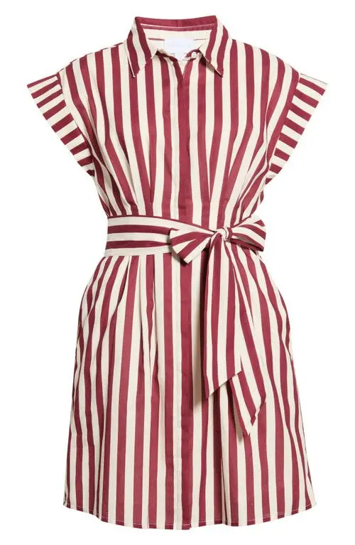 SUGARLIPS Samera Stripe Cotton Mini Dress