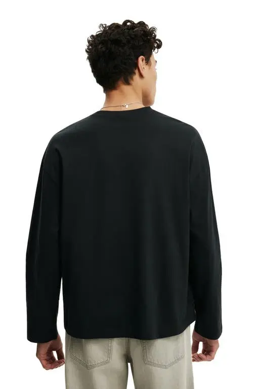 COTTON ON Regular Fit Long Sleeve - Black