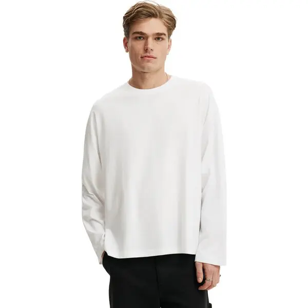 COTTON ON Regular Fit Long Sleeve - White