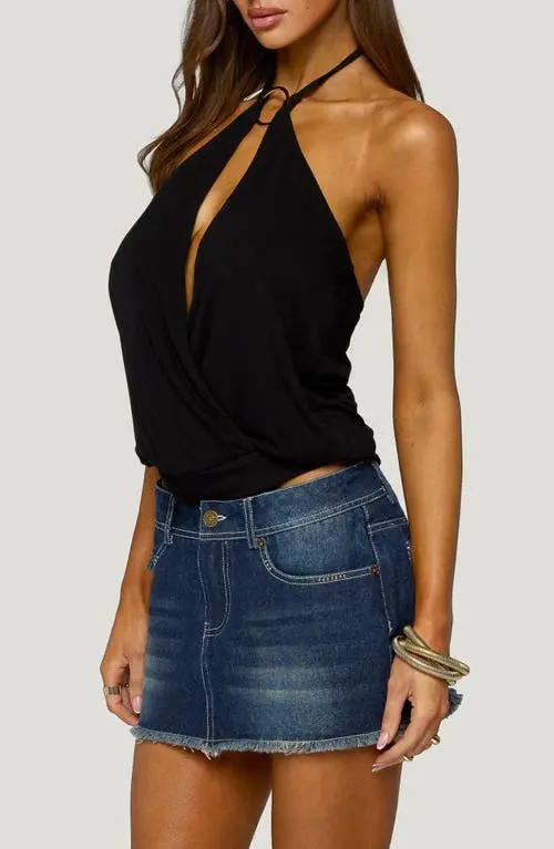 EDIKTED Metta Ring Cutout Halter Top