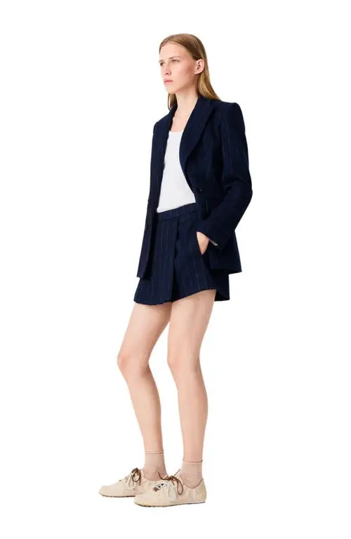 Maje Tailored Shorts With Lurex