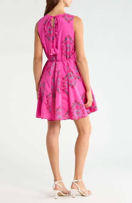 SUGARLIPS Merily Floral Print Fit & Flare Dress