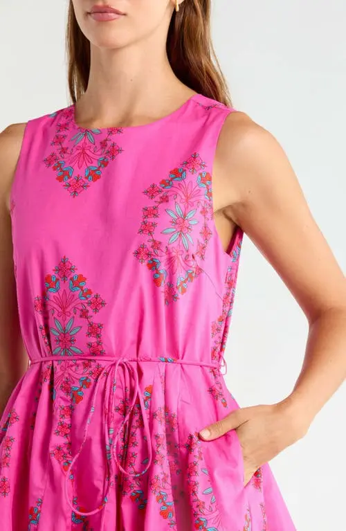 SUGARLIPS Merily Floral Print Fit & Flare Dress