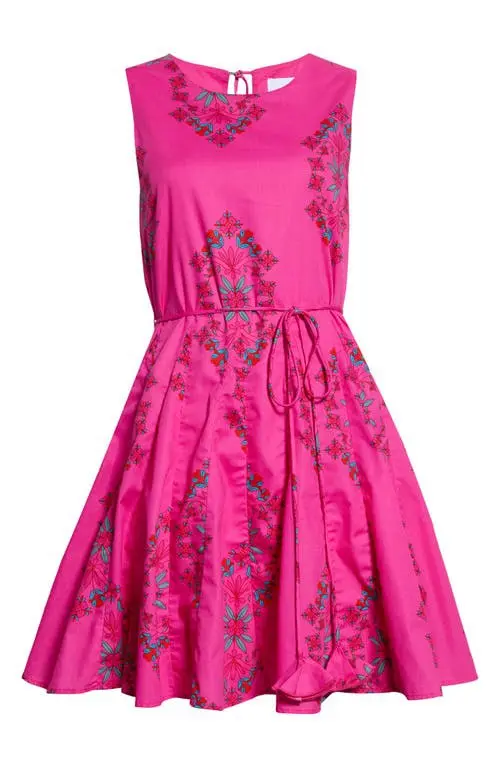 SUGARLIPS Merily Floral Print Fit & Flare Dress